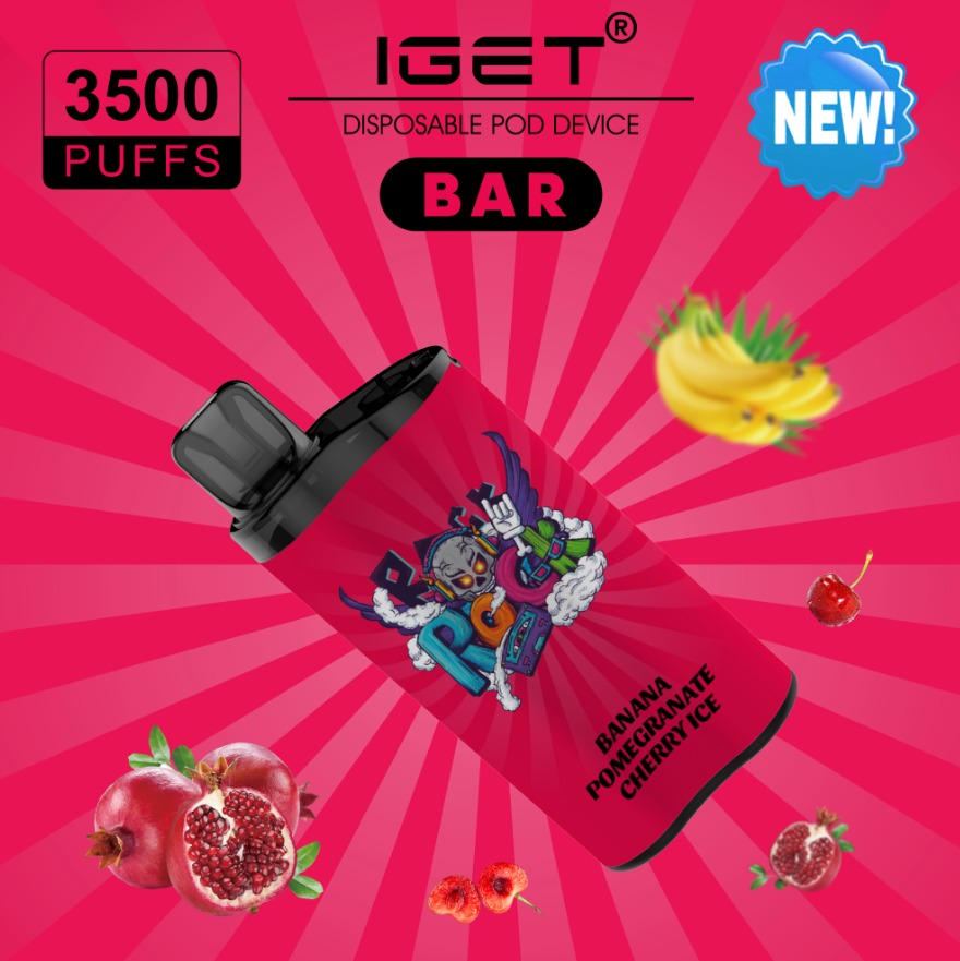 iGET® BAR - Banana Pomegranate Cherry ice - Mr Puff iGET® BAR - Banana Pomegranate Cherry ice - Mr Puff